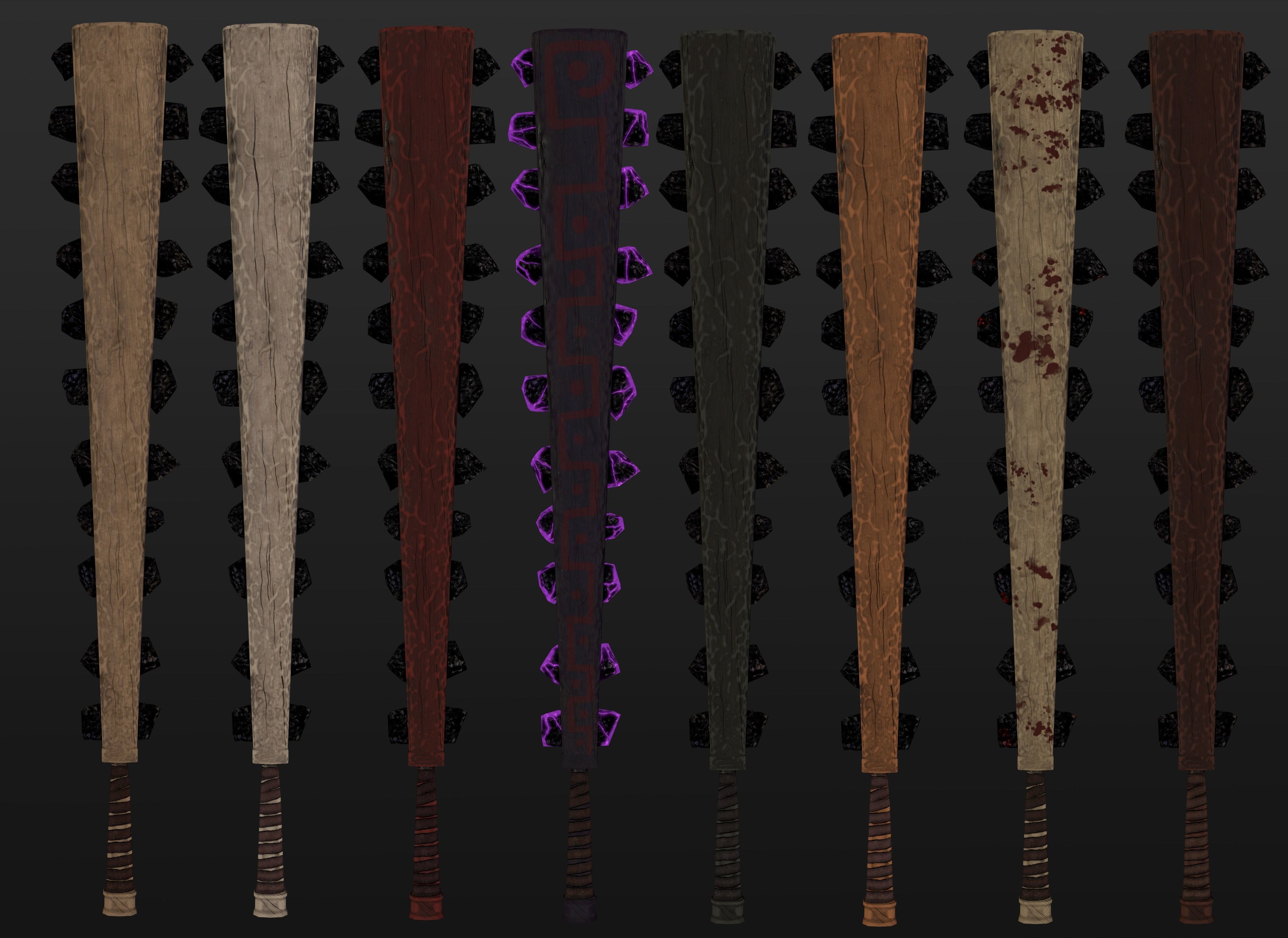 3D model Aztec Weapon Pack VR / AR / low-poly | CGTrader