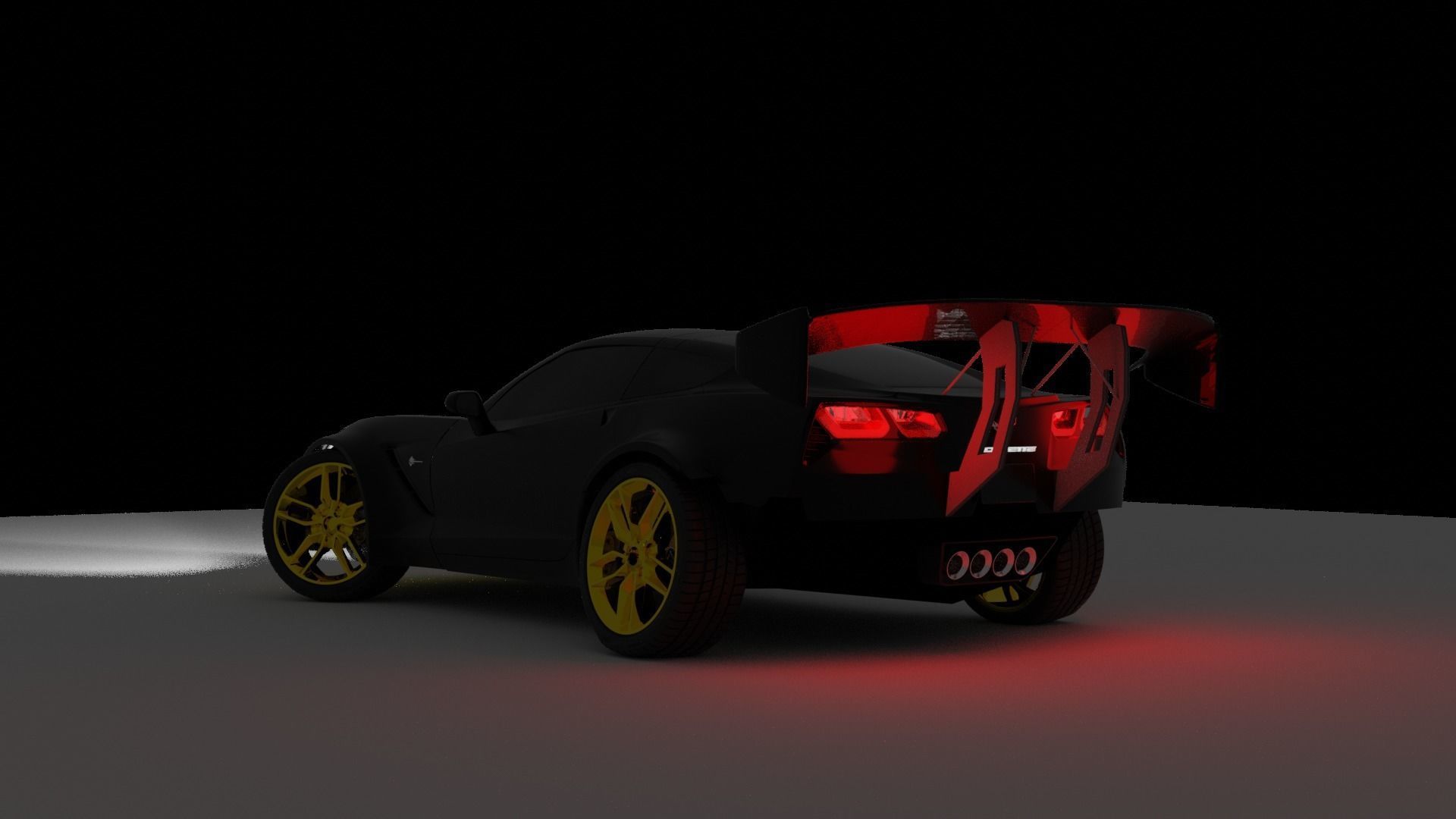 Corvette Stingray C7 Modified free 3D model | CGTrader