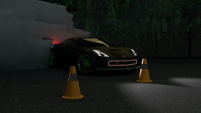 Corvette Stingray C7 Modified free 3D model | CGTrader