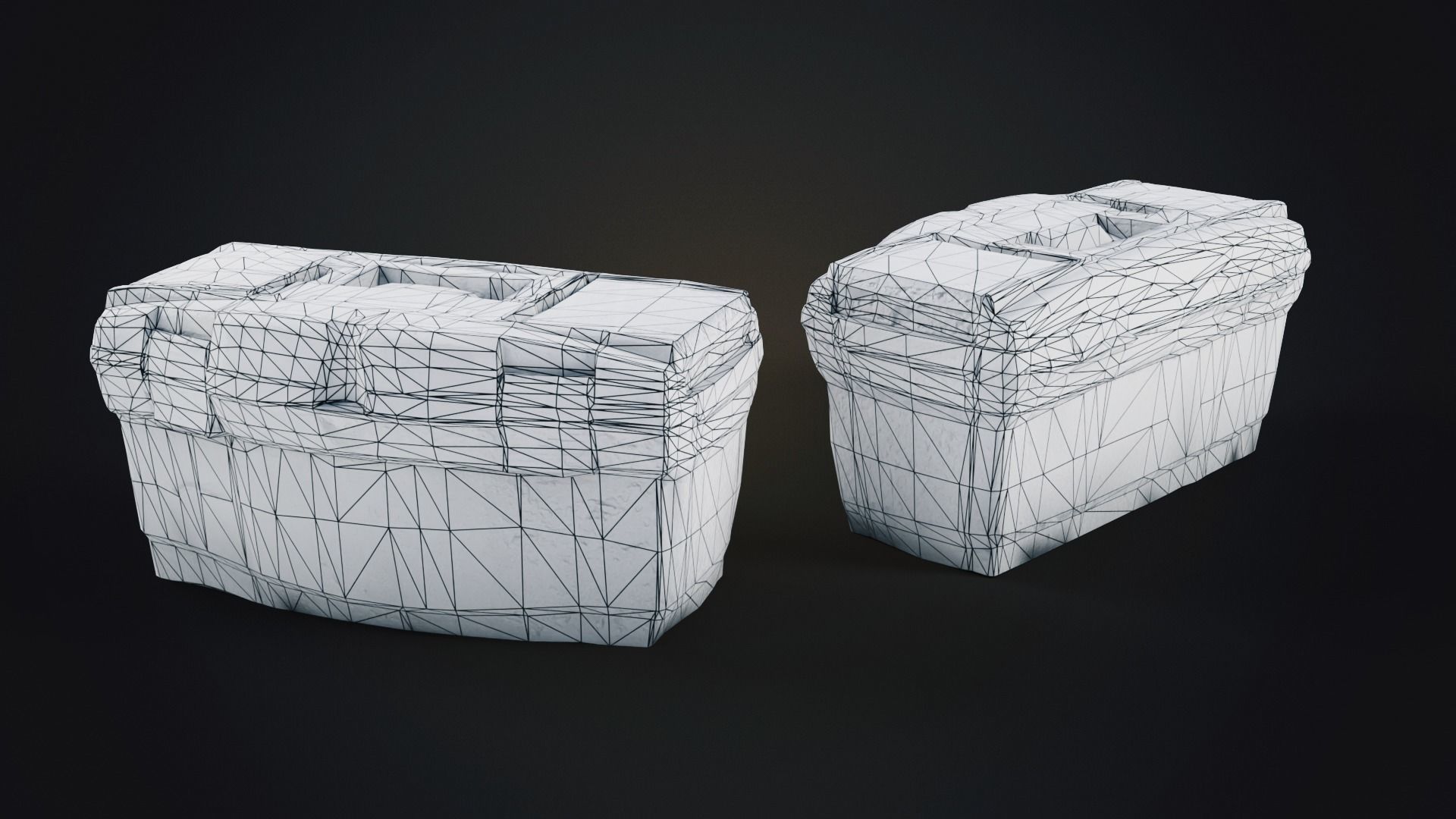 3D model Plastic tool box VR / AR / low-poly | CGTrader