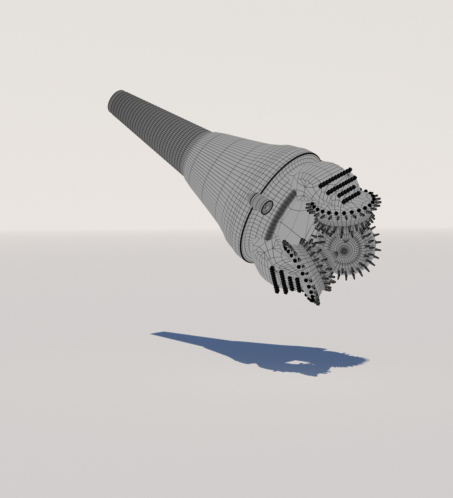 Tricone Drill Bit 3D model 3D model | CGTrader