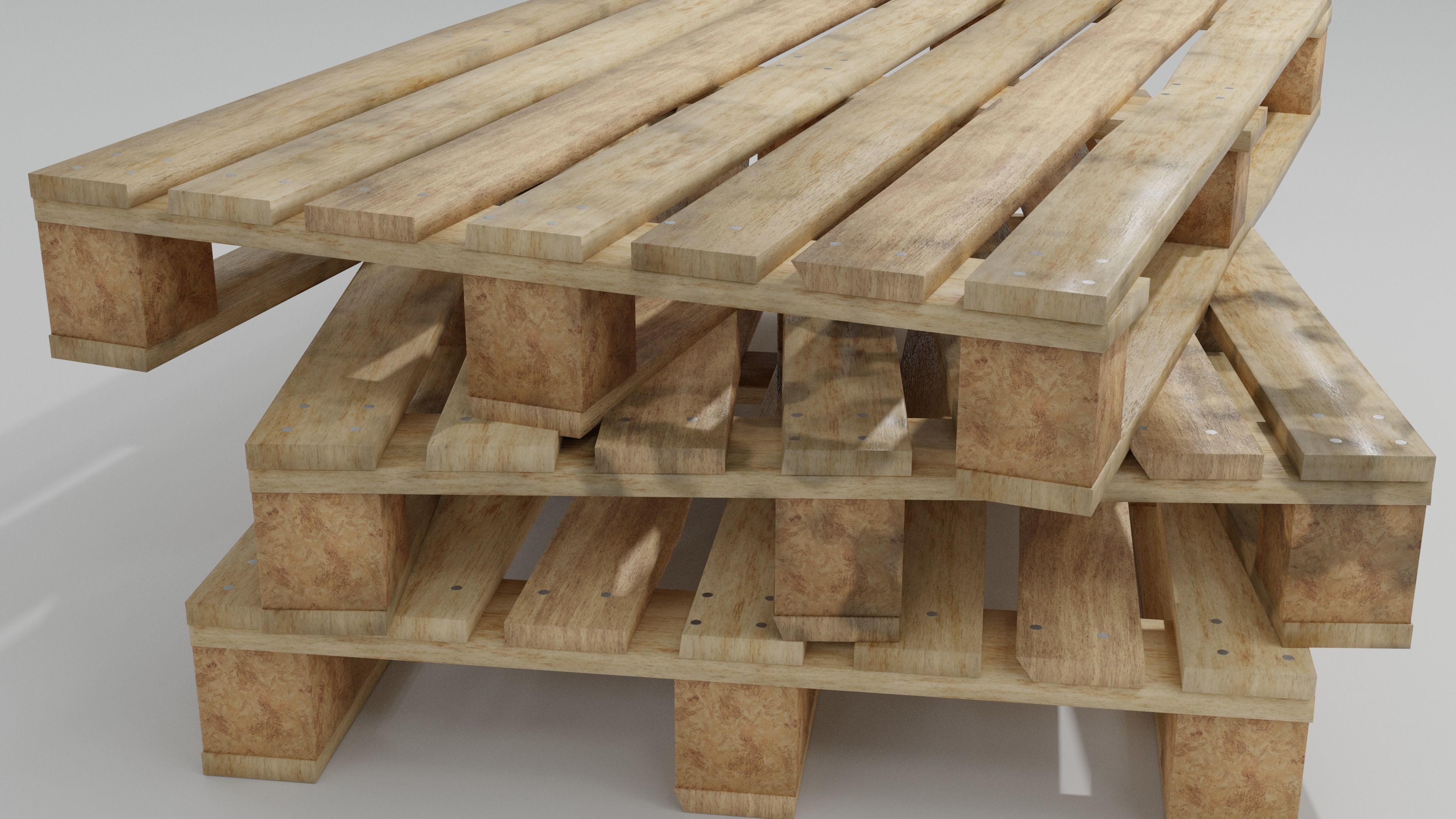 Wooden pallet low poly free VR / AR / low-poly 3D model | CGTrader