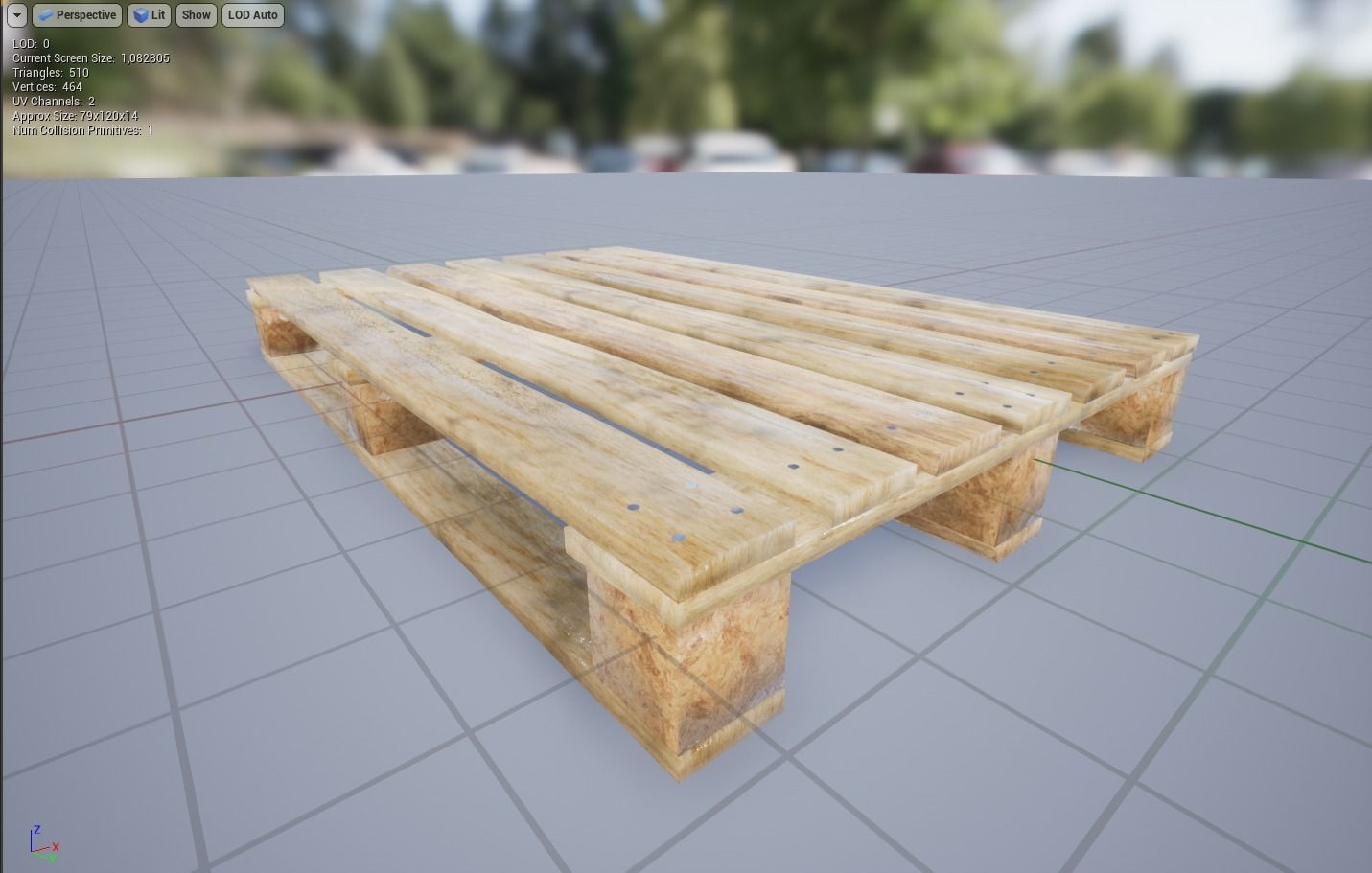 Wooden pallet low poly free VR / AR / low-poly 3D model | CGTrader