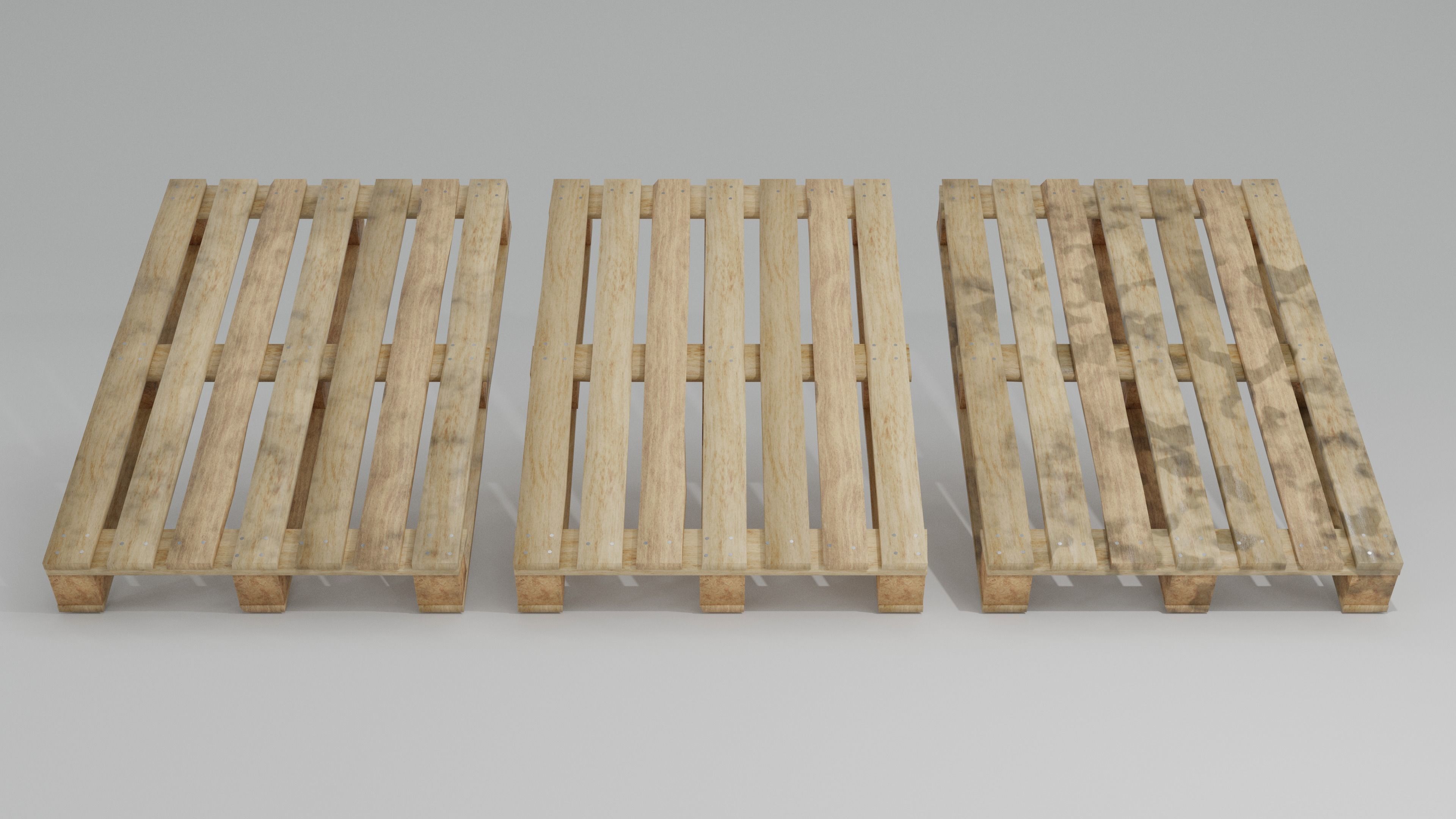 Wooden pallet low poly free VR / AR / low-poly 3D model | CGTrader