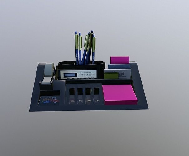 3D model Desk organizer package VR / AR / low-poly | CGTrader