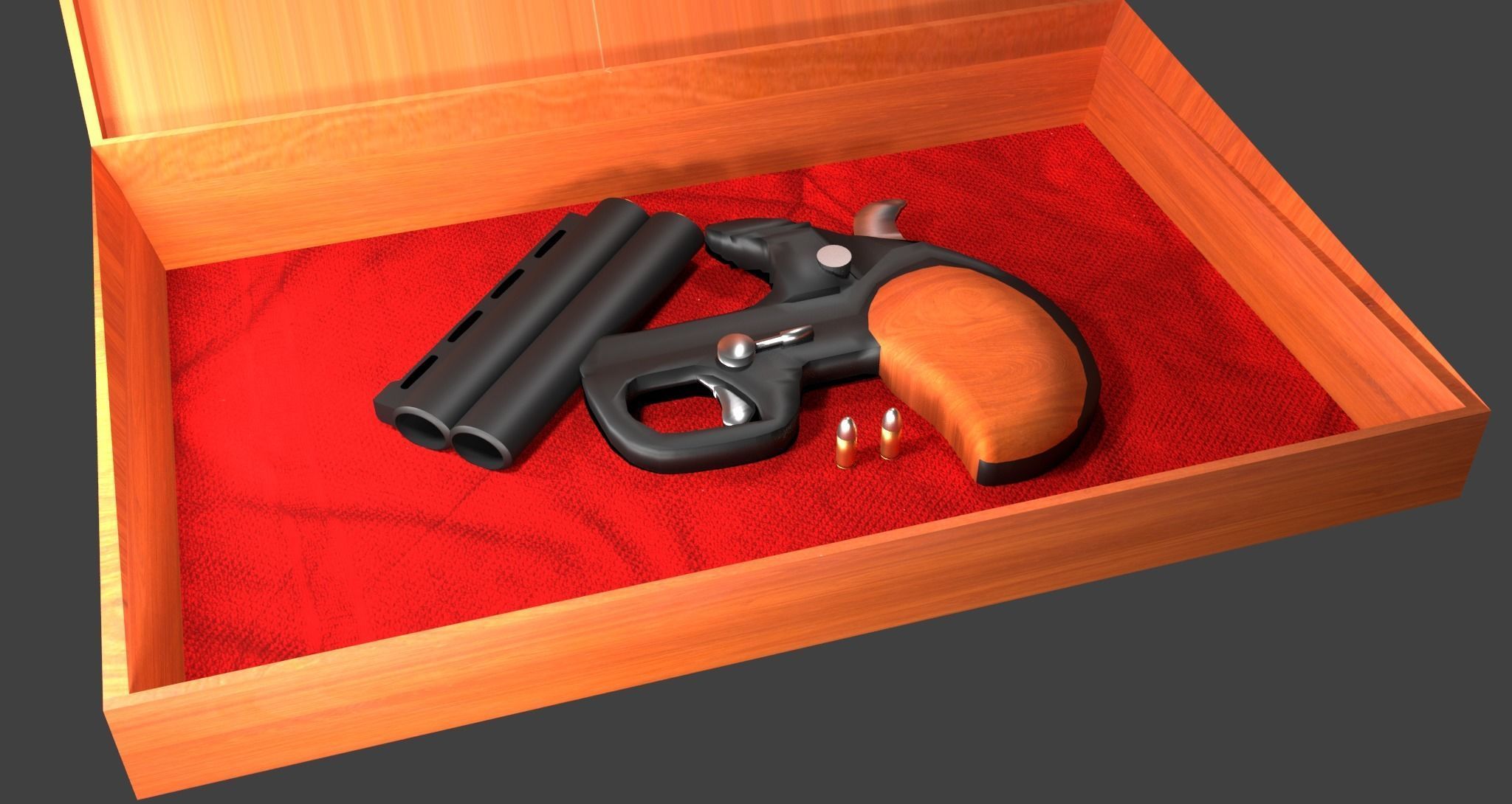 Palm pistol 3D model | CGTrader