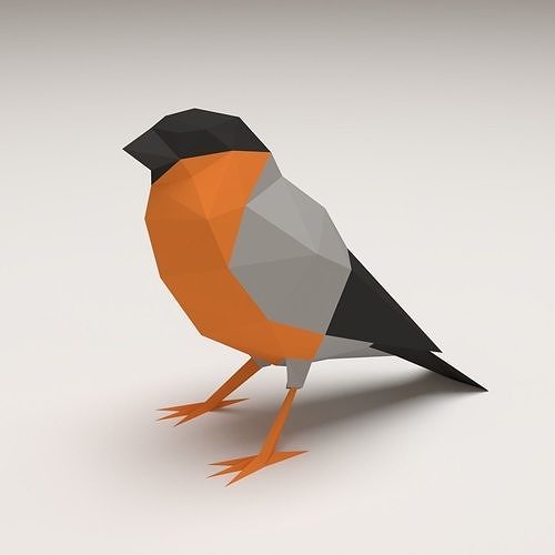 Bird - Bullfinch free 3D model 3D printable | CGTrader