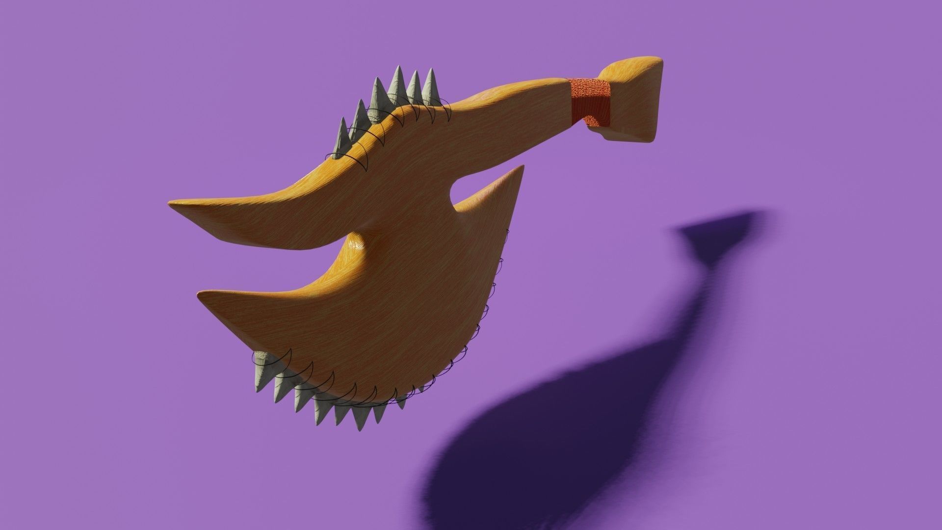 shark tooth axe 3D model | CGTrader