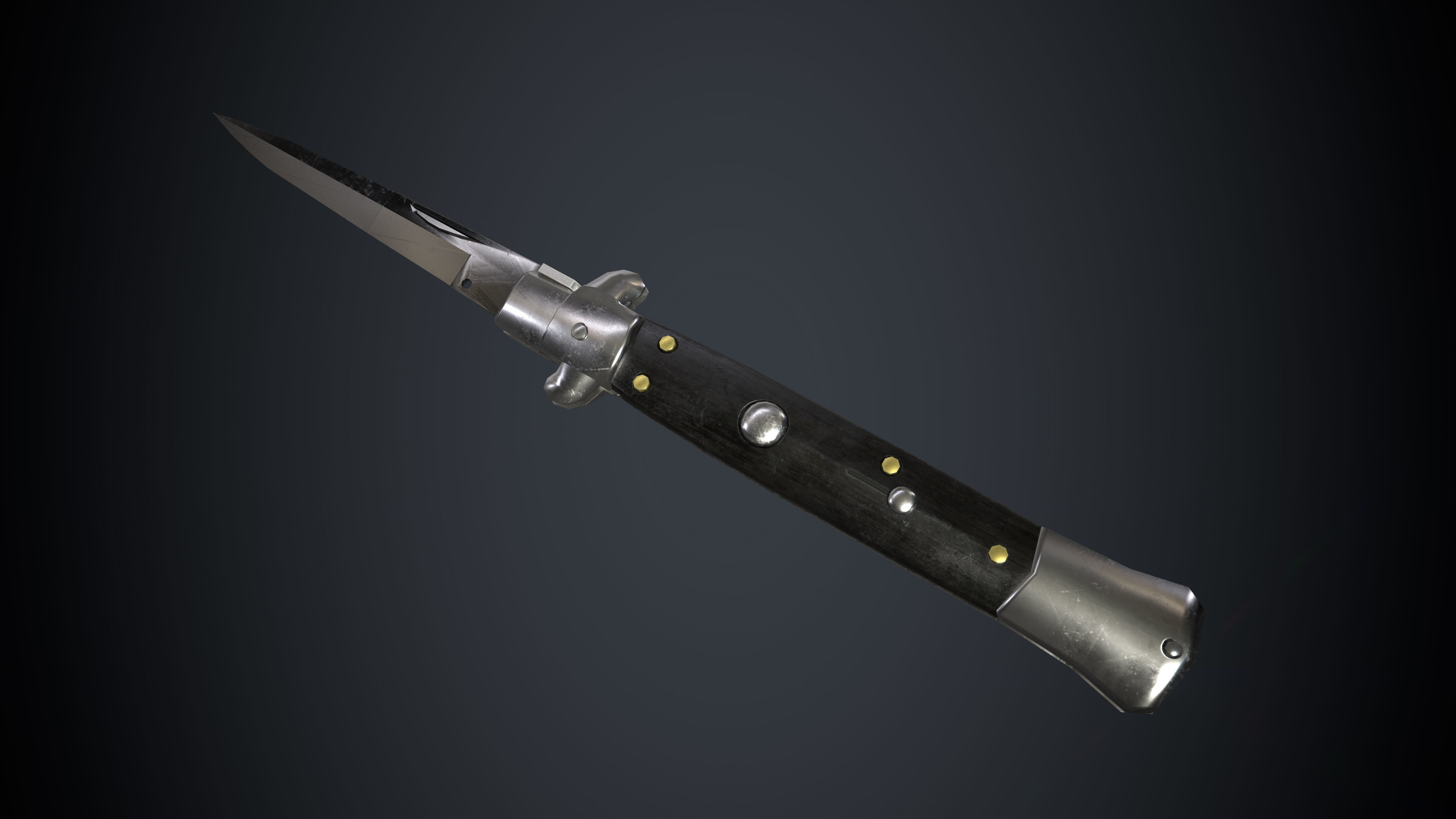 3D model Stiletto Switchblade - PBR Game Ready VR / AR / low-poly ...