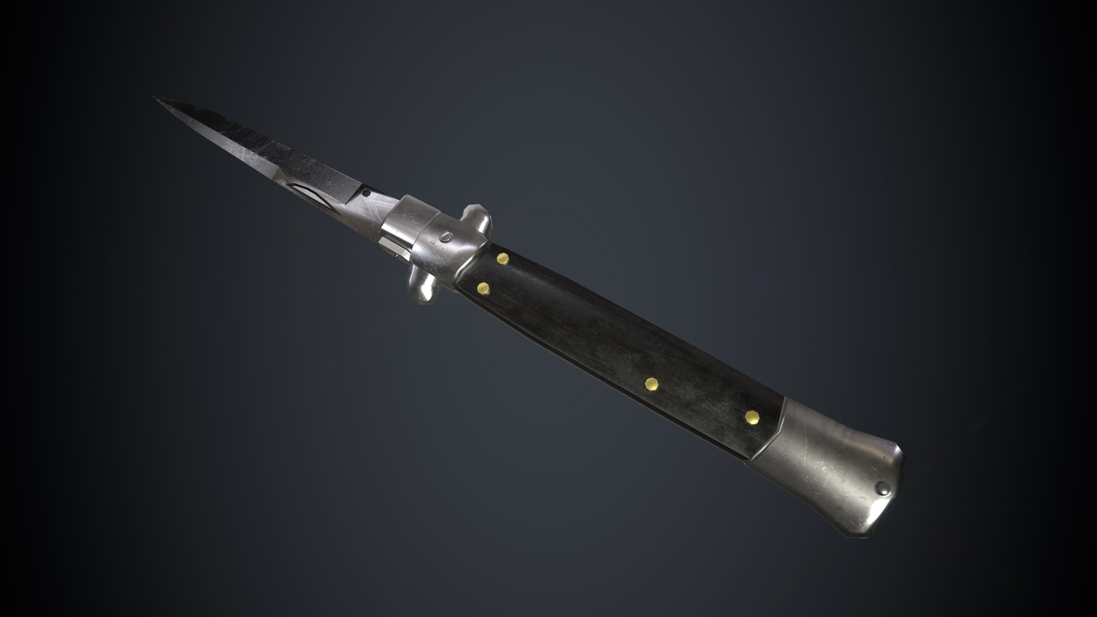 3D model Stiletto Switchblade - PBR Game Ready VR / AR / low-poly ...