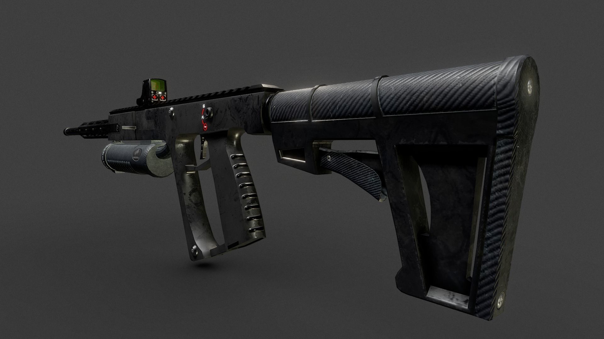3D model Custom Assault Rifle VR / AR / low-poly | CGTrader