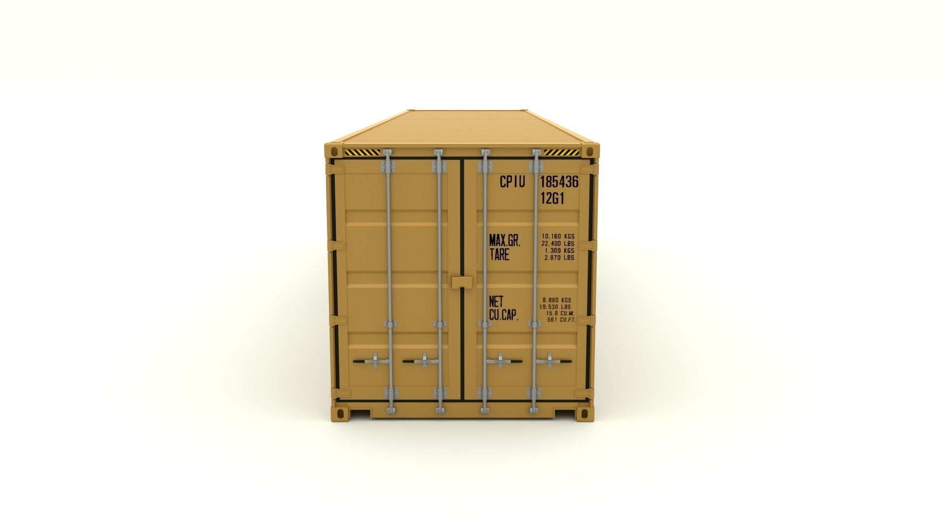 Shipping Container MSC 3D model | CGTrader