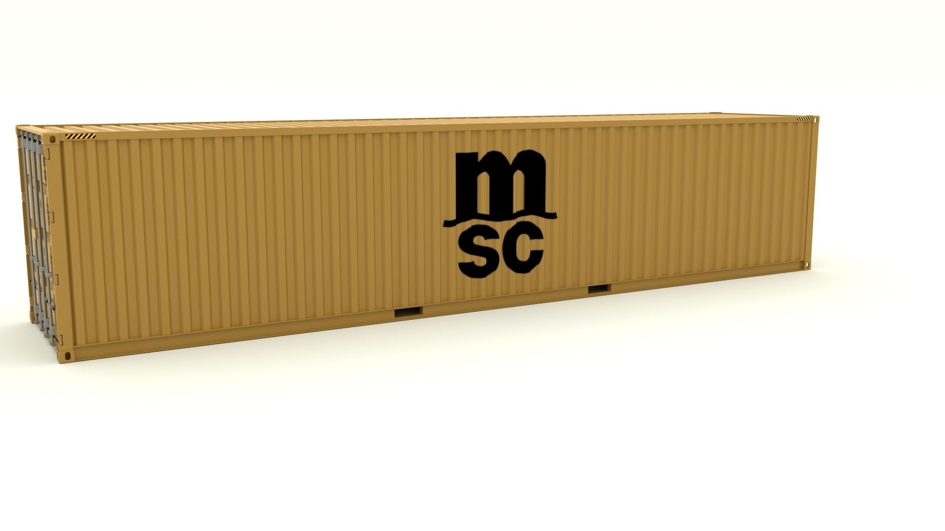Shipping Container MSC 3D model | CGTrader