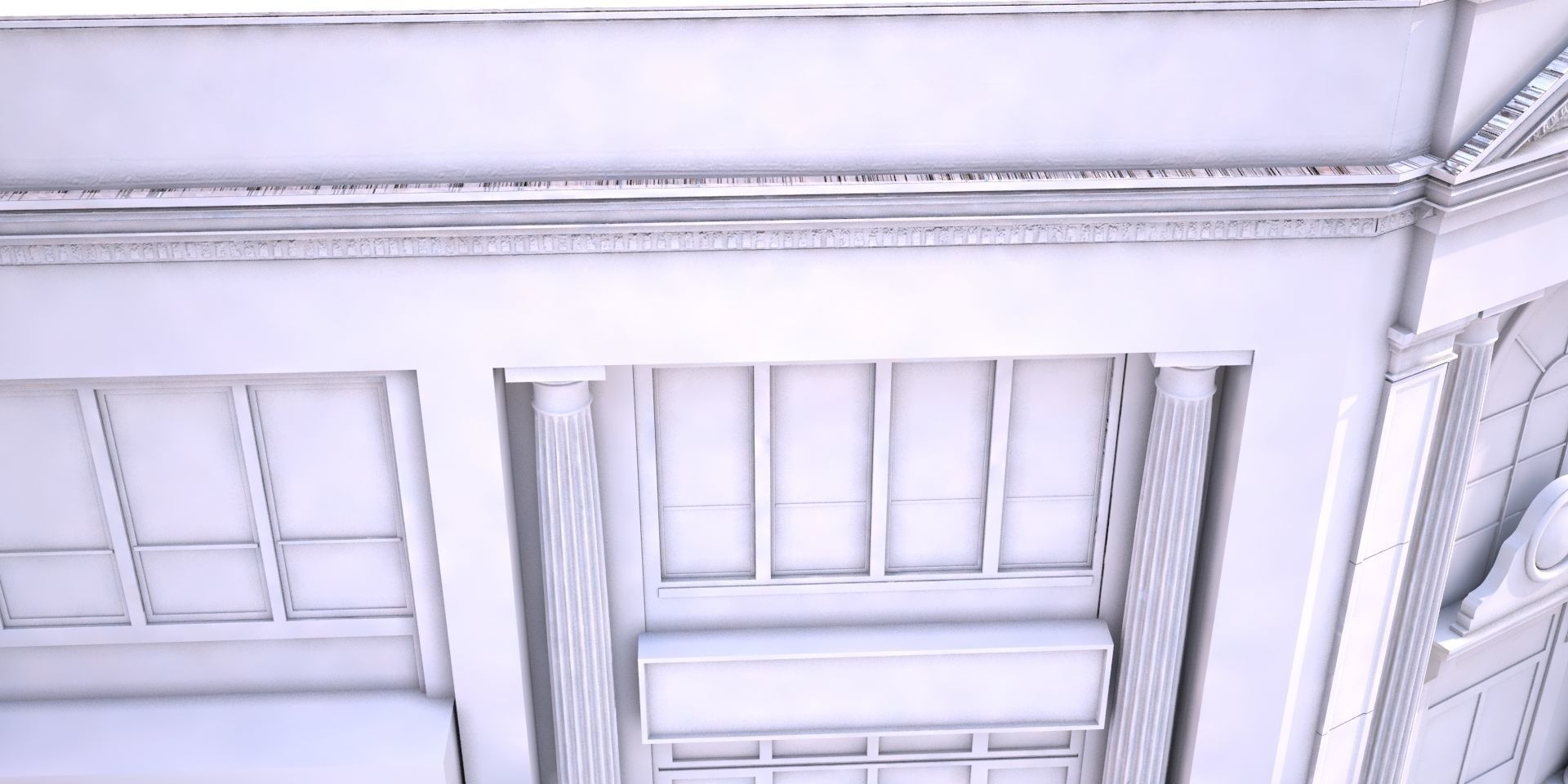 Context Entourage Building Neo Clasical 3D model | CGTrader