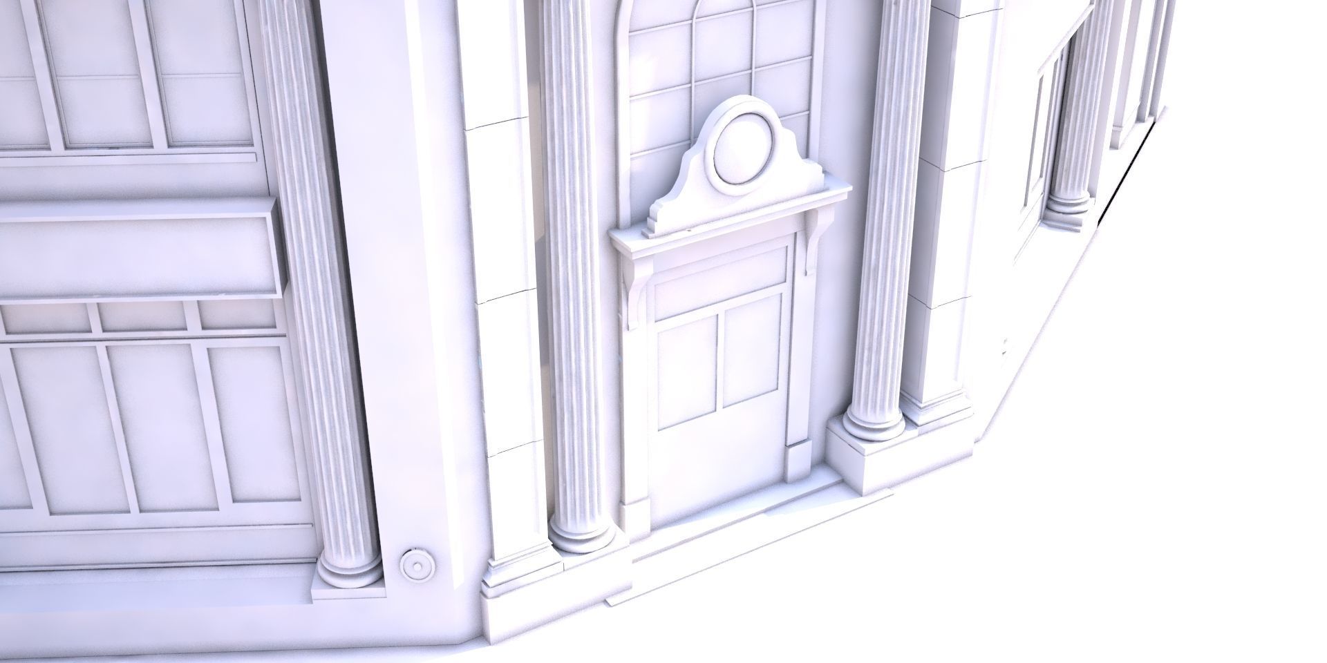 Context Entourage Building Neo Clasical 3D model | CGTrader