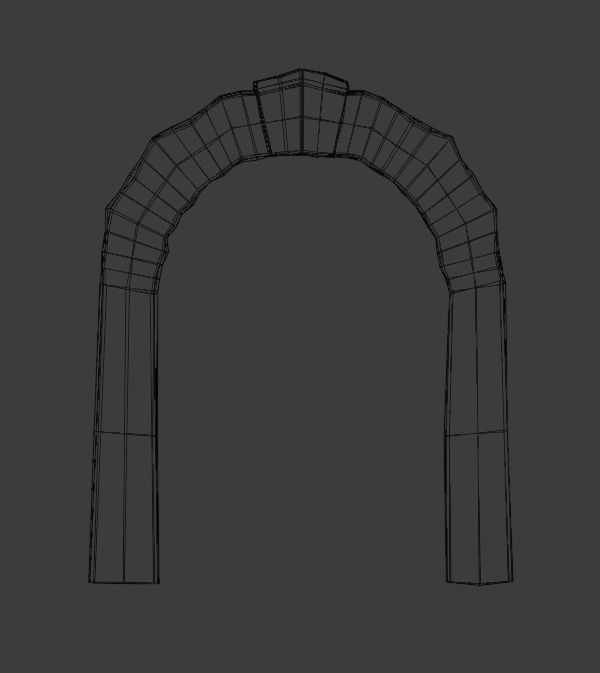 Stone Brick Gateway free 3D model | CGTrader
