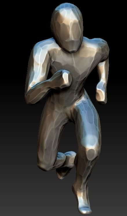 Running man 3D model 3D printable | CGTrader