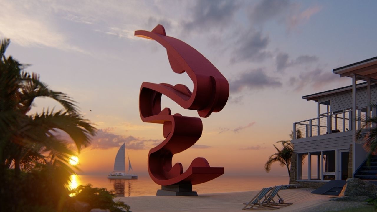 Tomie Ohtake Santos 3D model | CGTrader