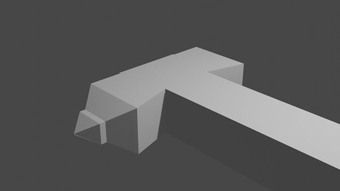 Blocky Epic Sword Hilt 3D model | CGTrader