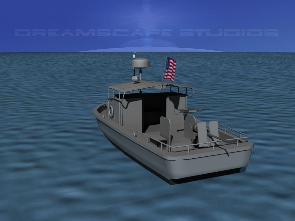 PBR Patrol Boat Riverine 3D model rigged | CGTrader