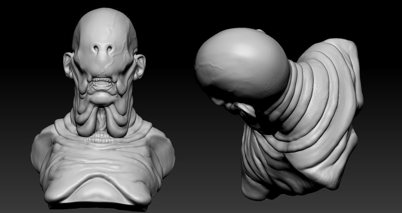 Pale Man Portrait 3D model 3D printable | CGTrader