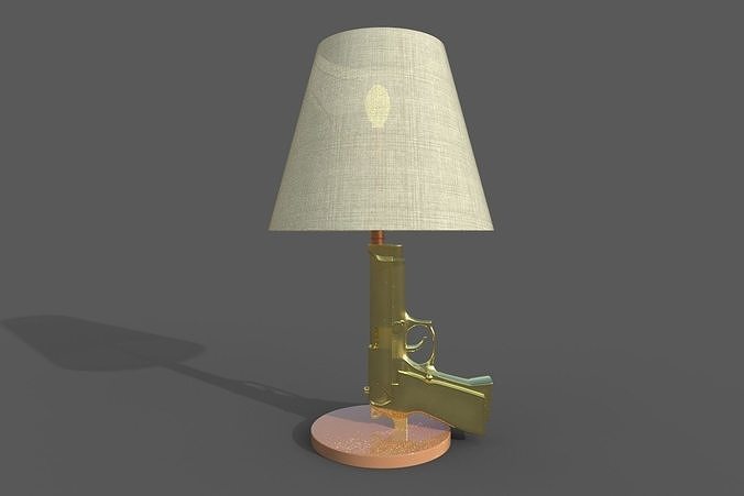 3D model Gun-Lamp lamp with gun VR / AR / low-poly | CGTrader