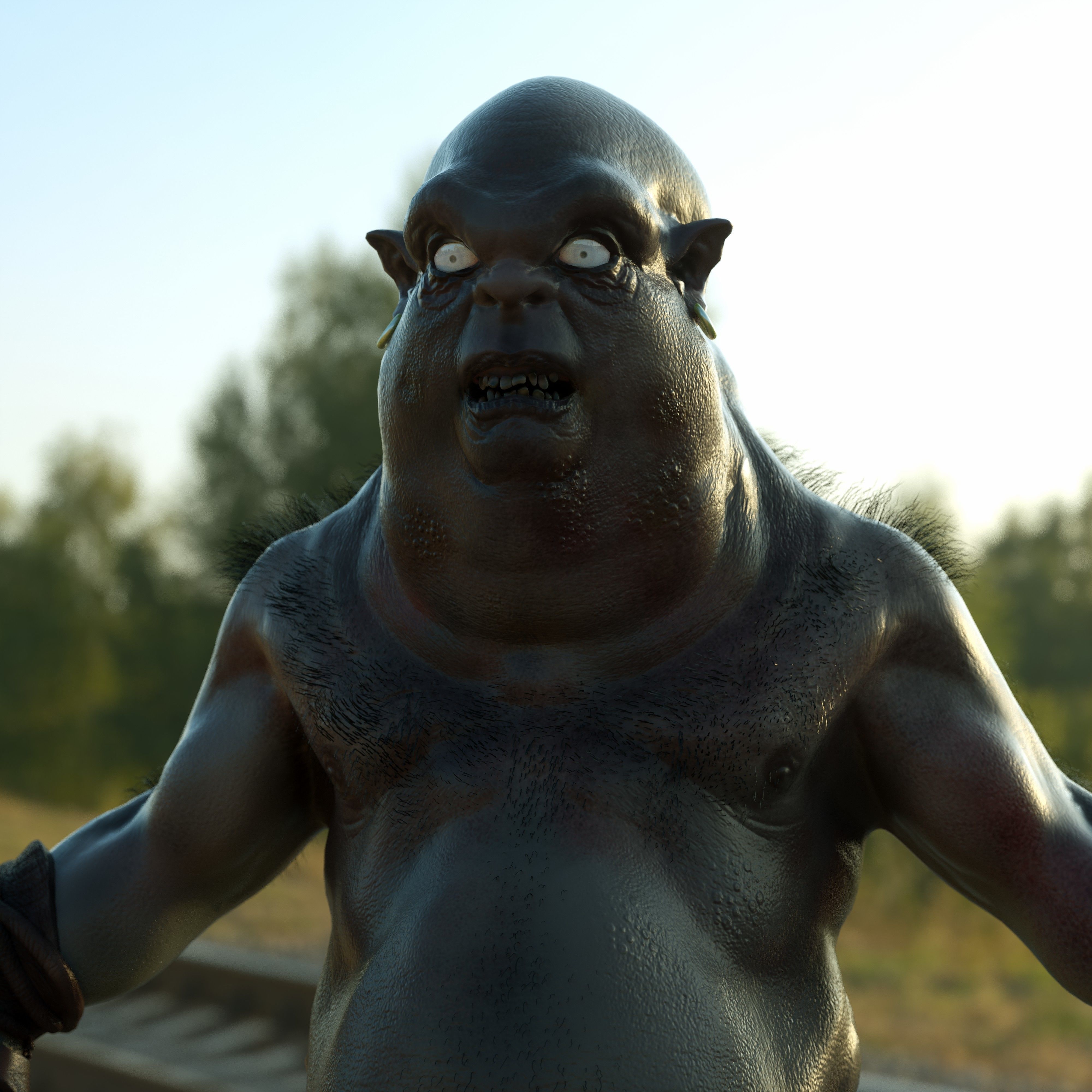 3D model CAVE TROLL VR / AR / low-poly | CGTrader