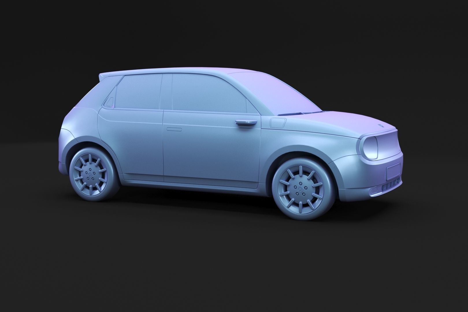 Futuristic small Japan electric car 3D model | CGTrader