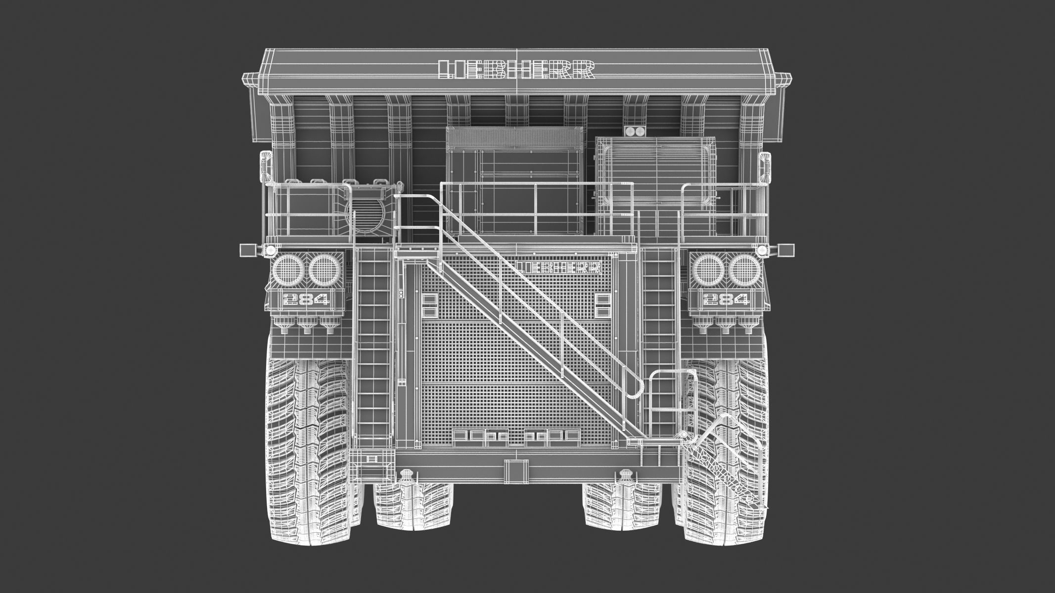 Liebherr T284 Mining Truck T 284 3D model | CGTrader