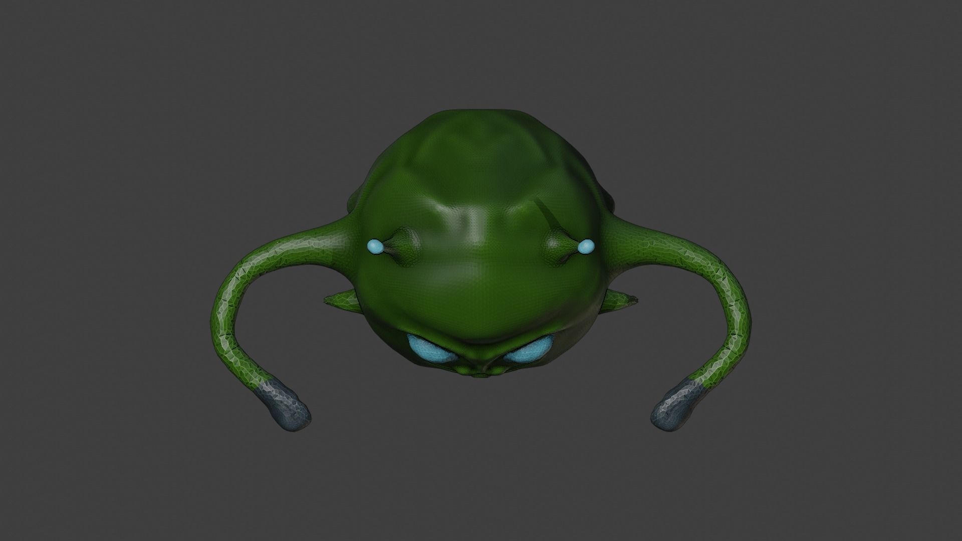Germ Model alien with eyes free 3D model | CGTrader