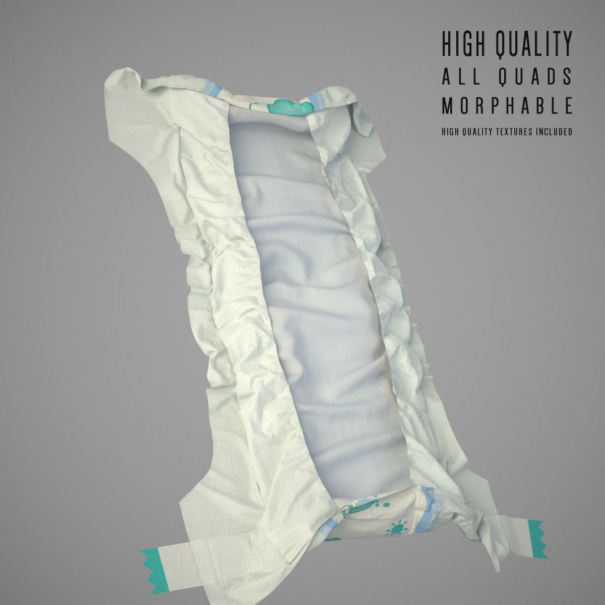 3D model Diapers VR / AR / low-poly | CGTrader