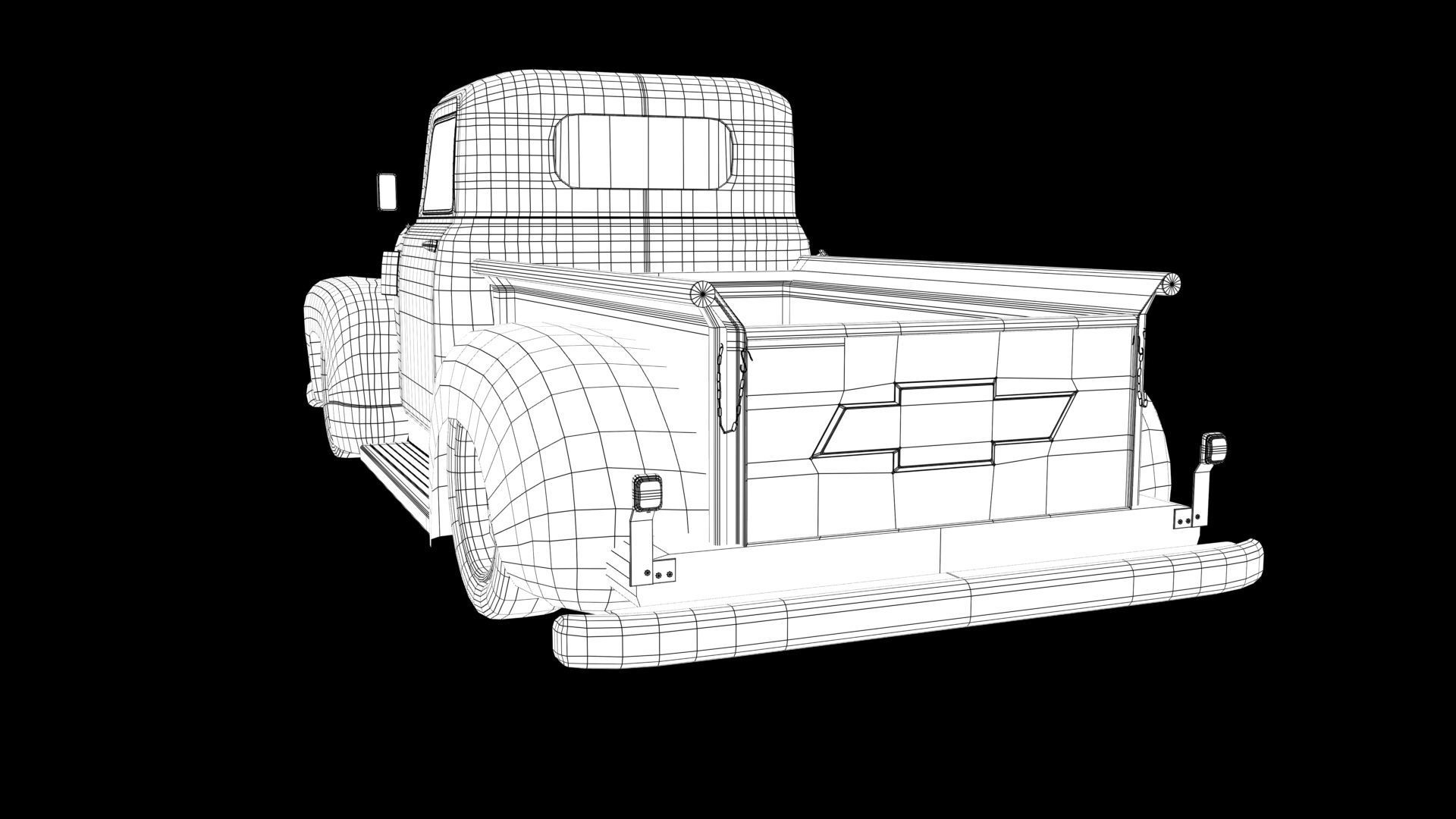 3D model chevrolet 3100 1951 VR / AR / low-poly | CGTrader