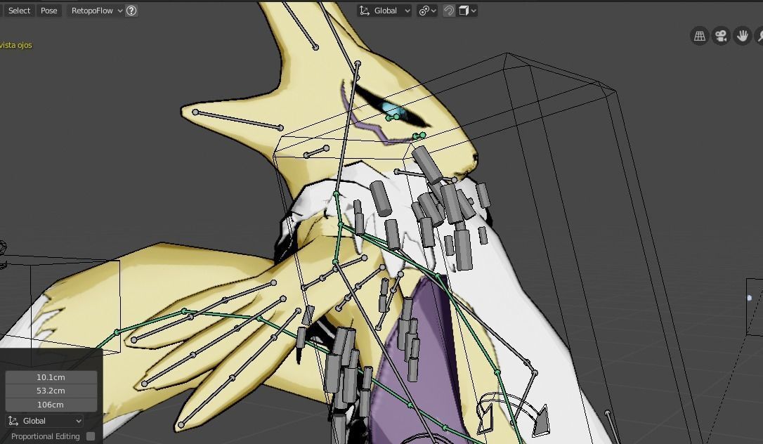 Renamon - Cell shaded - Free blender model free VR / AR / low-poly 3D ...