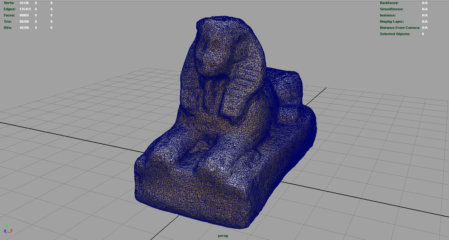 3D model sphinx VR / AR / low-poly | CGTrader