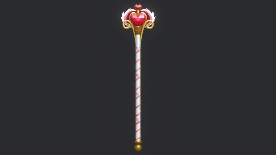 3d Model Magical Girl Wand Cgtrader