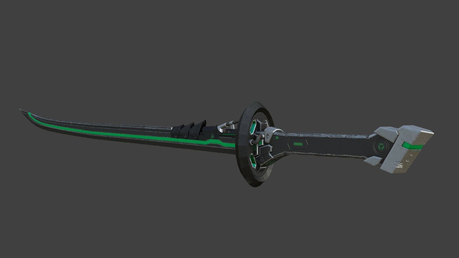 3D model Futuristic SciFi Samurai Sword 3 VR / AR / low-poly | CGTrader