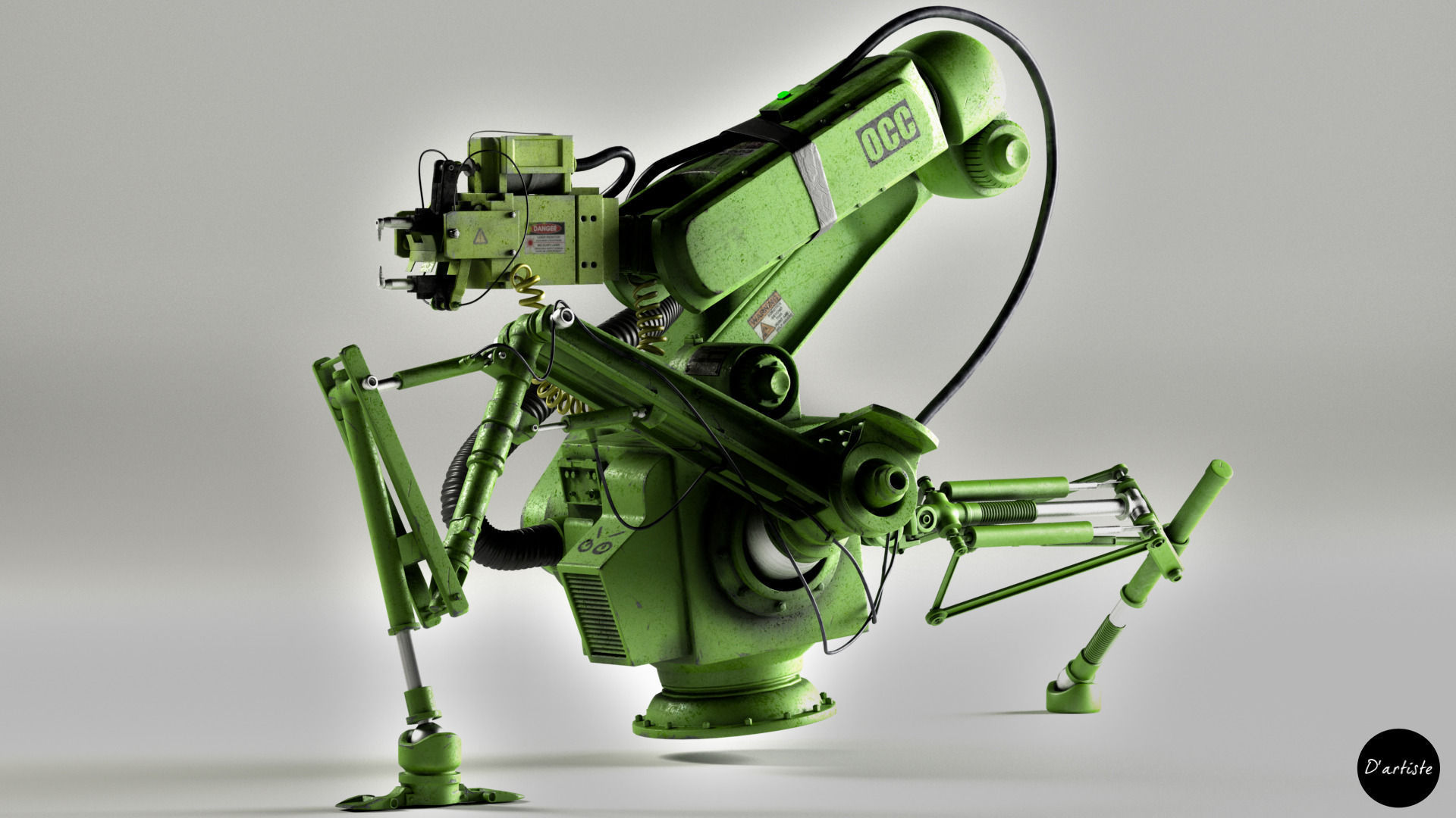 Car Robot 3D model rigged | CGTrader