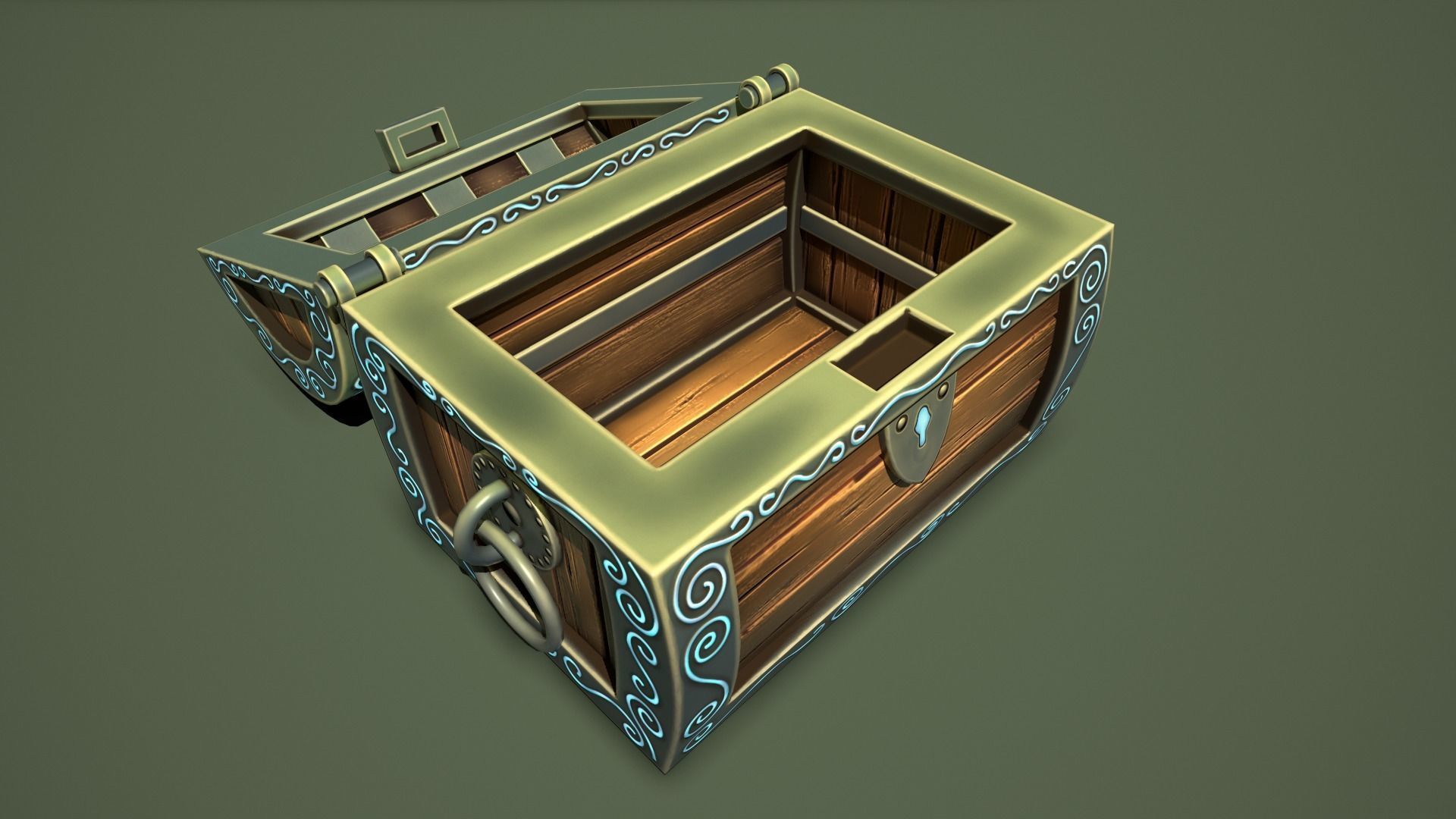 3D model magic chest VR / AR / low-poly | CGTrader