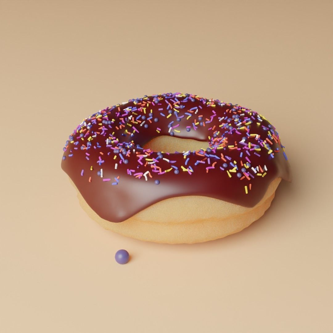 Donut free 3D model | CGTrader