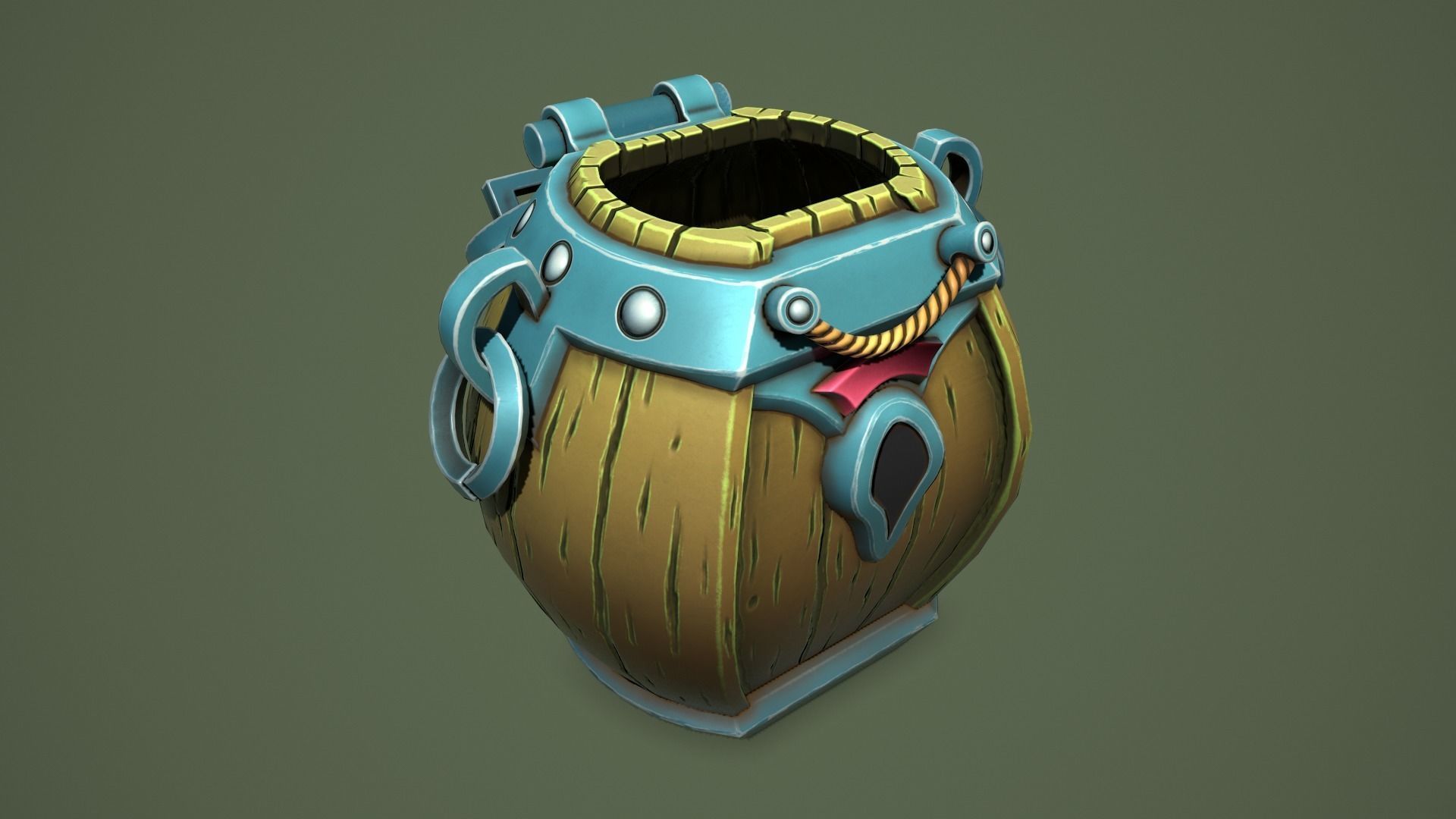 3D model Barrel chest VR / AR / low-poly | CGTrader