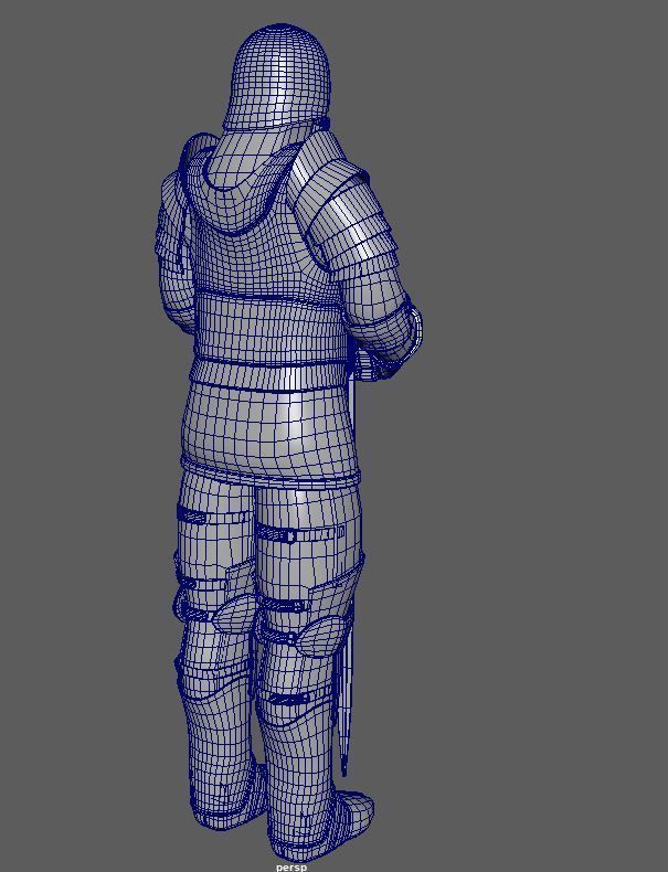 3D model Suit of Armor VR / AR / low-poly | CGTrader