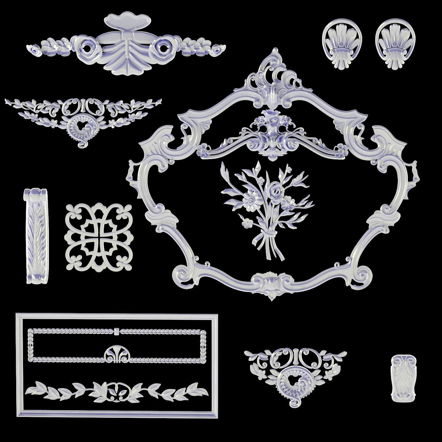 Classic pattern 3D model 3D printable | CGTrader