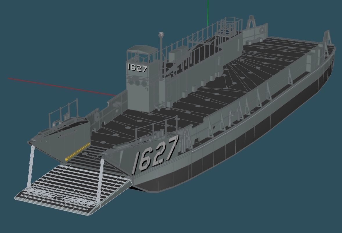 LCU1600 class US Japan partnership LCU1627 free 3D model | CGTrader
