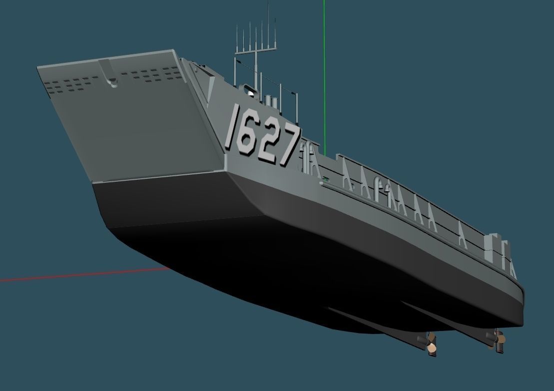 LCU1600 class US Japan partnership LCU1627 free 3D model | CGTrader