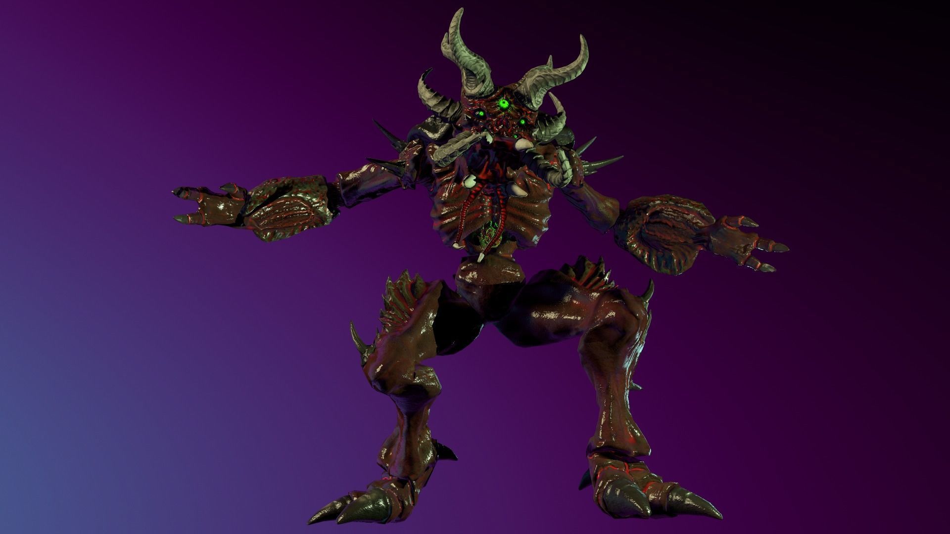 3D model Demon Insect VR / AR / low-poly | CGTrader