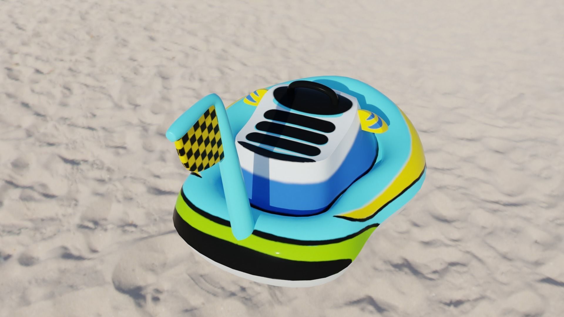 3D model Jet Ski Inflatable Toy VR / AR / low-poly | CGTrader