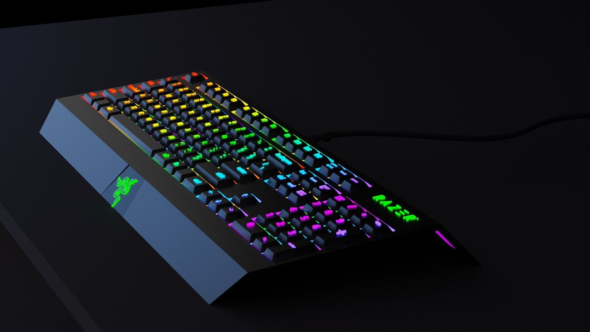 Razer Keyboard 3D model | CGTrader