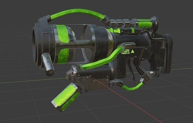 3D model Sci-Fi Biological Weapon VR / AR / low-poly | CGTrader
