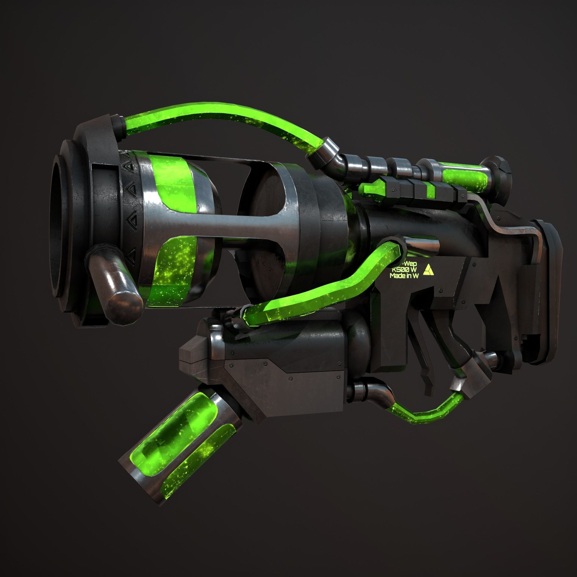 3D model Sci-Fi Biological Weapon VR / AR / low-poly | CGTrader