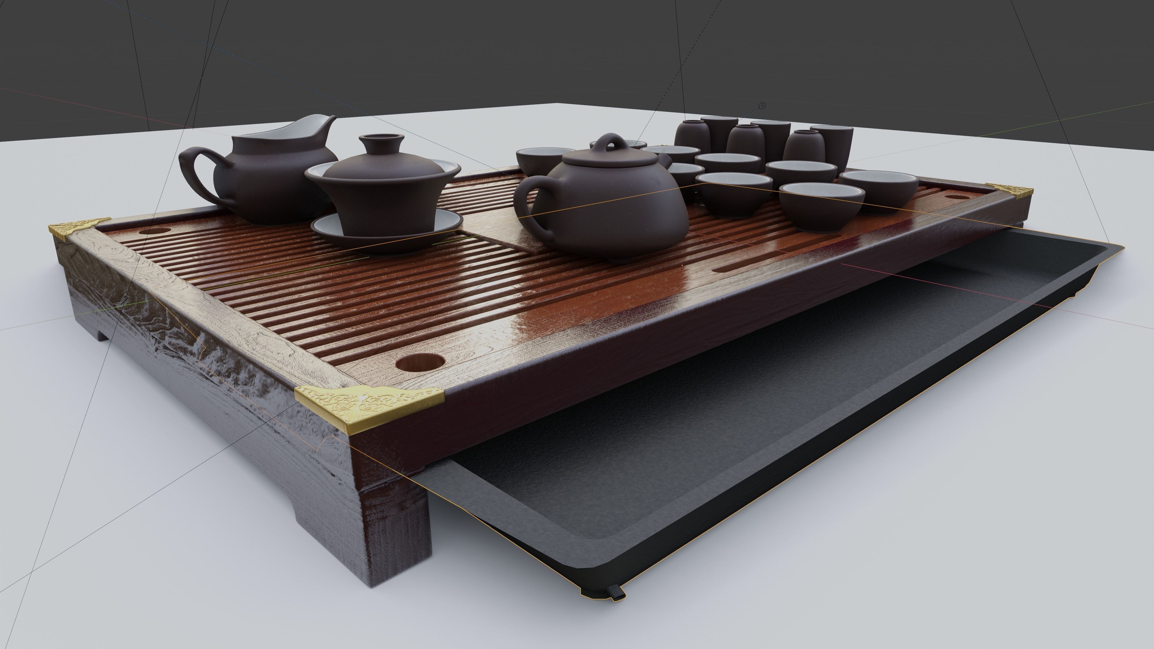 Tea Ceremony Gun Fu Cha 3D model | CGTrader